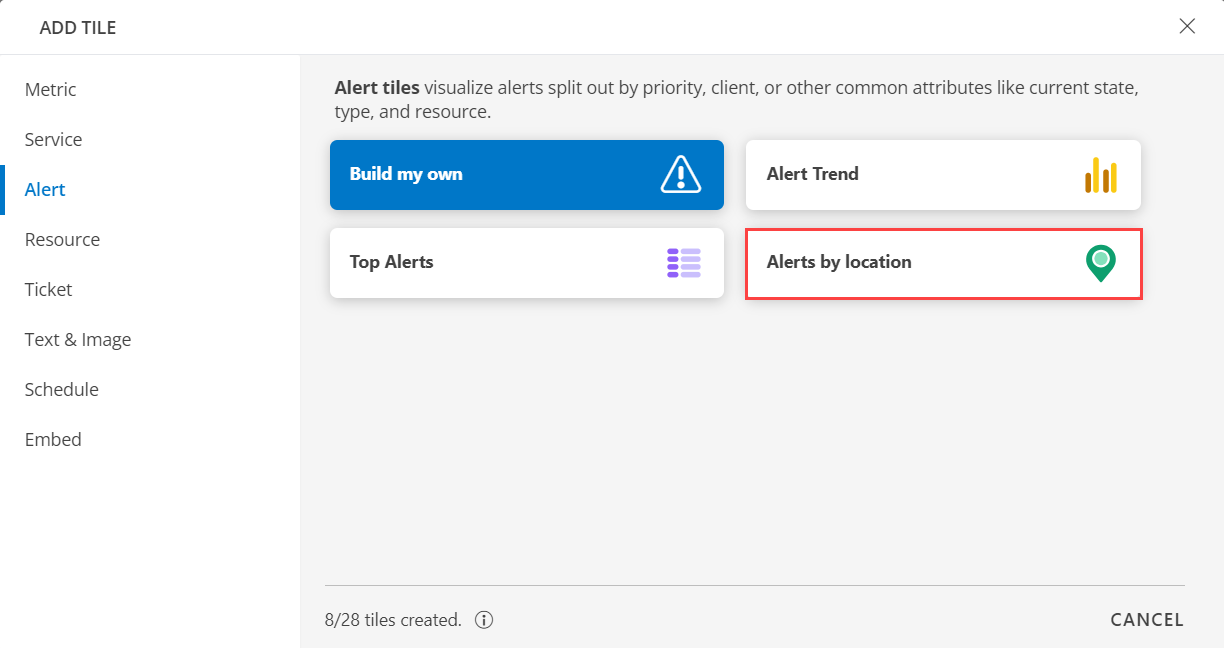 Alert Tile | OpsRamp Documentation